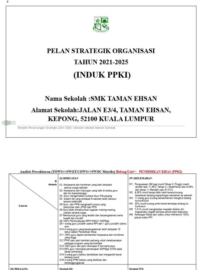 Pelaporan Pso 2021 | PDF
