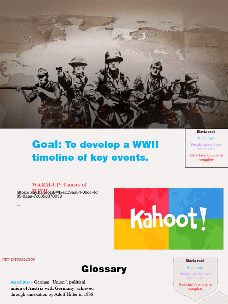 Yr10 History WWII T3 L2 Key Events of WWII | PDF | World War II | Axis ...