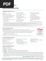 HCF Hospital Standard Silver Plus Overview | PDF | Surgery | Cancer