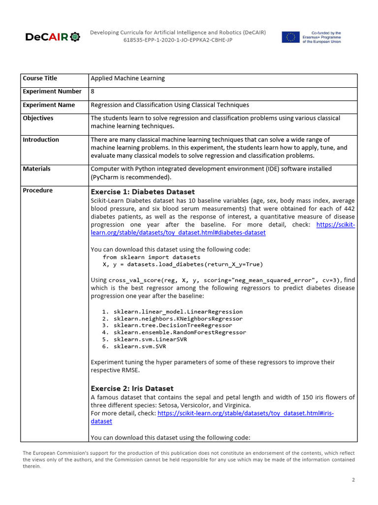 ML Engineer | PDF | Machine Learning | Regression Analysis