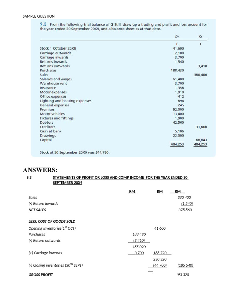 Tutoriol Questions Chapter 2 - Business Accounting and Finance | PDF