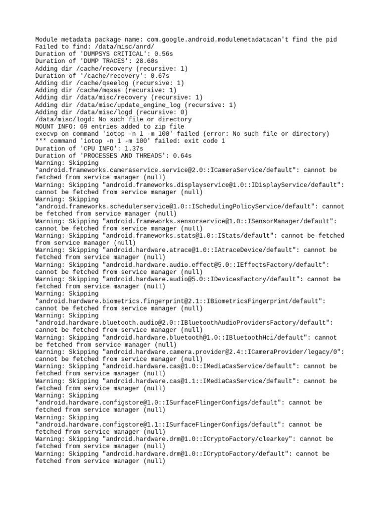 Android Debugging Log Analysis | PDF | Cpu Cache | System Software