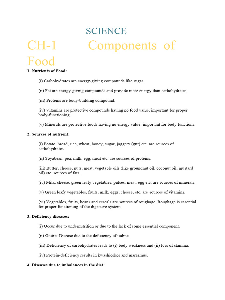 Science | PDF | Textiles | Foods
