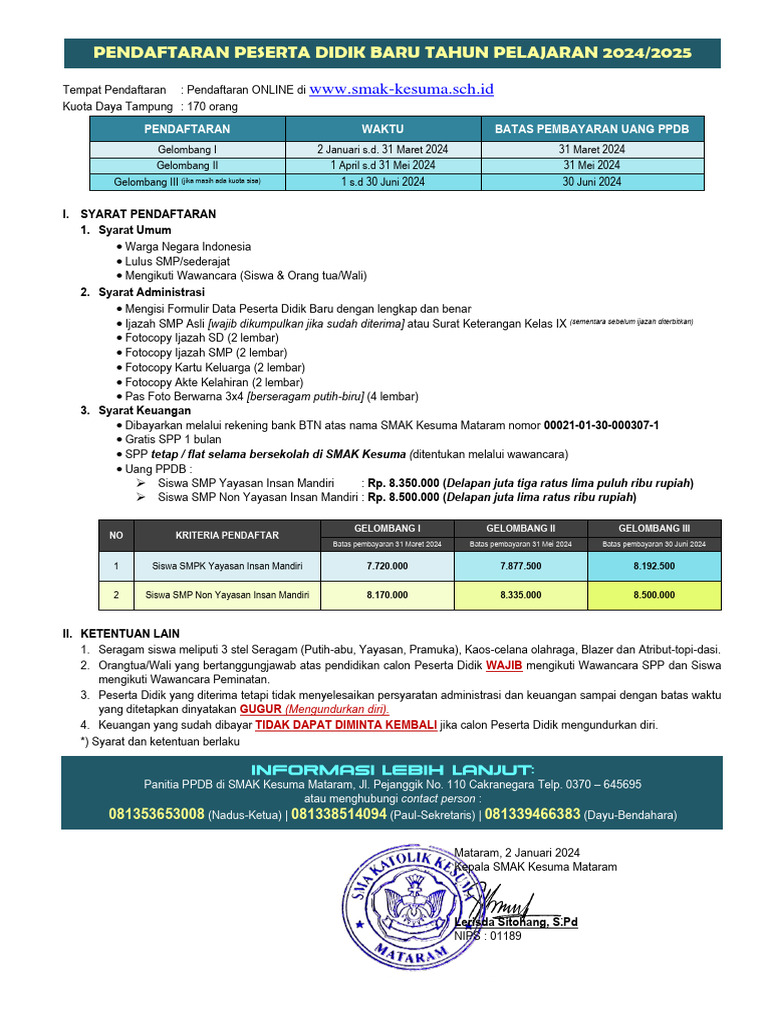 Informasi PPDB 2425 | PDF
