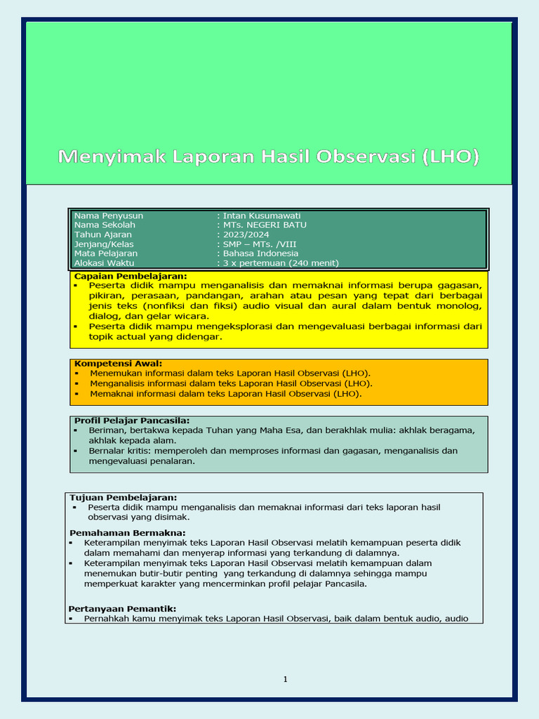 Observasi Rayap dan Semut di Kelas VIII | PDF | Karier & Perkembangan