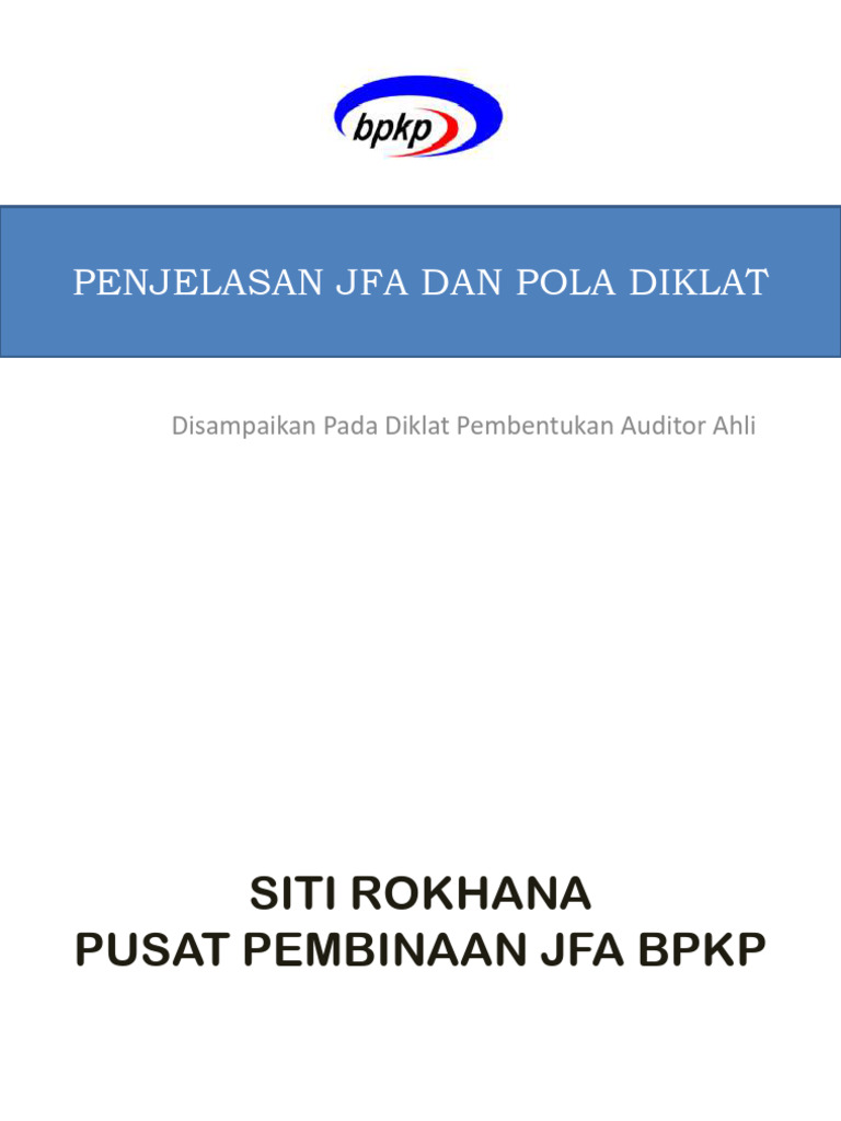 Pembentukan Auditor Ahli Pertama | PDF