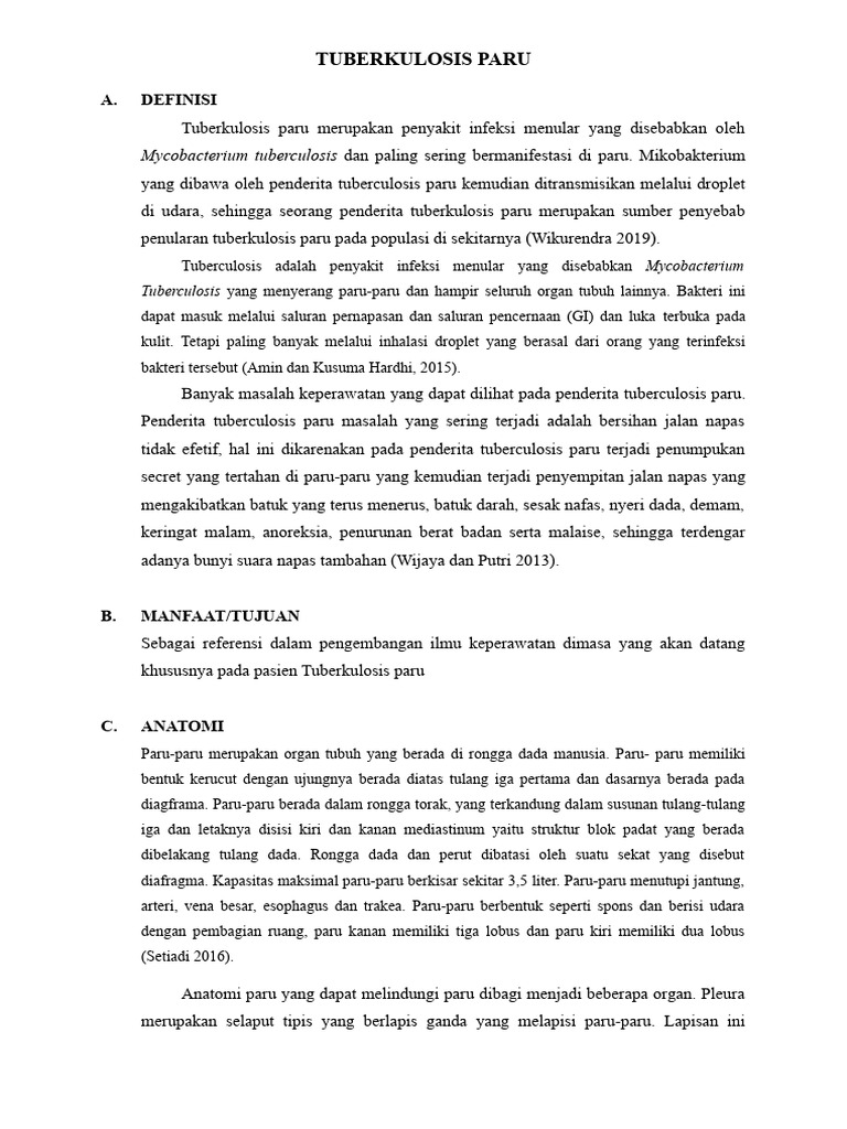 Tuberkulosis Paru | PDF