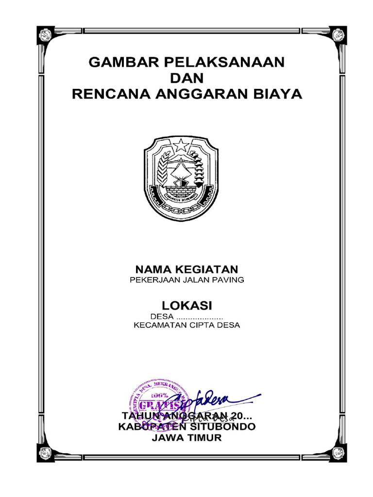 RAB Dan Gambar Paving (WWW - Ciptadesa.com) | PDF