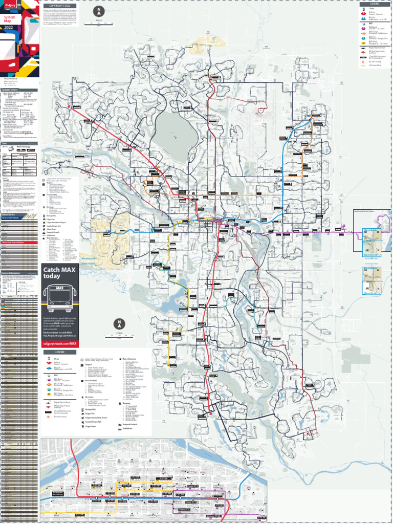 Calgary-Transit - 2022 System Map | PDF | Justice | Crime & Violence