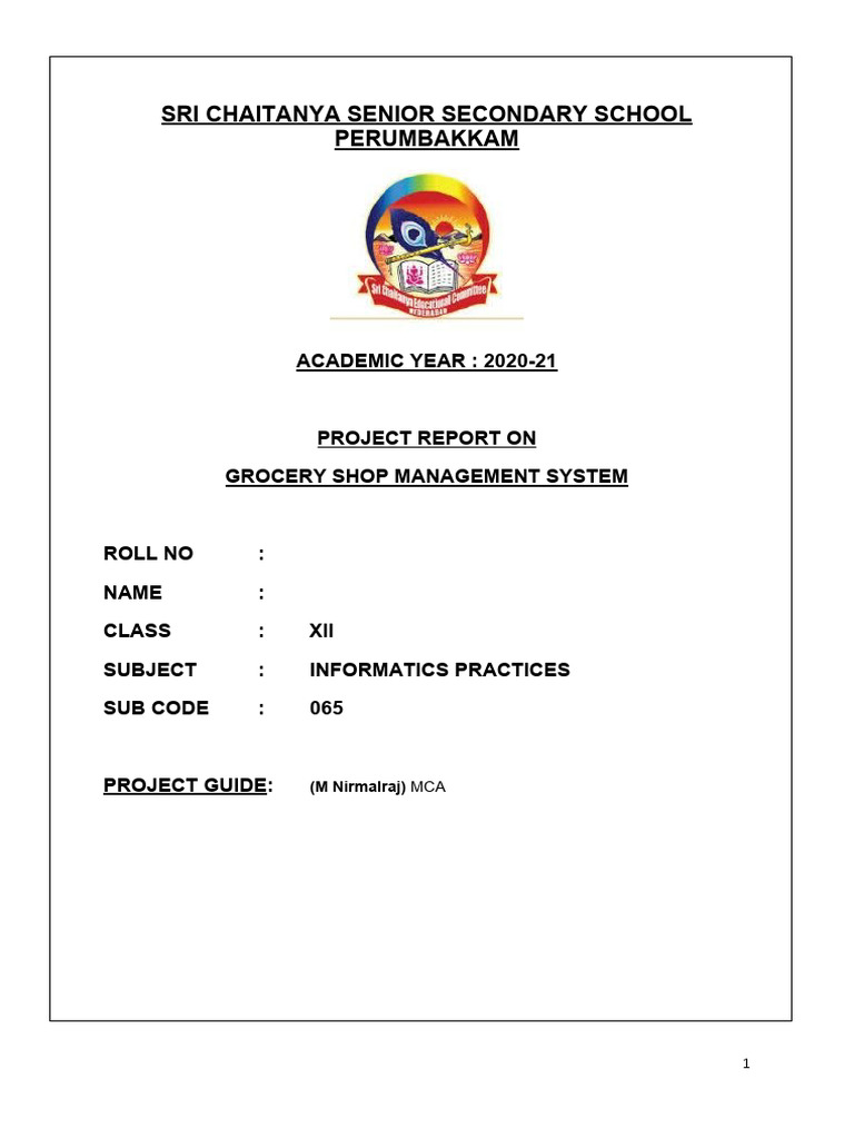 Grocery Management System | PDF | Software Testing | Systems Engineering