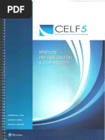 Manual Técnico CELF 5 Español | PDF