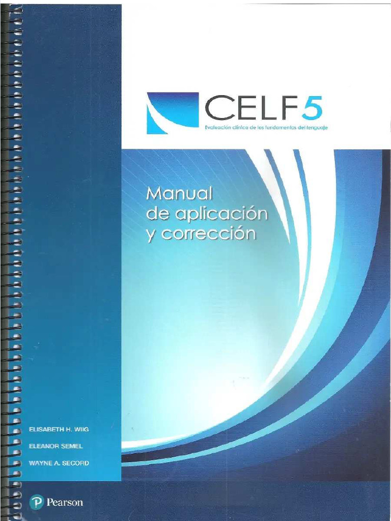 PDF Celf 5 Manual de Aplicacion y Correccion - Compress | PDF