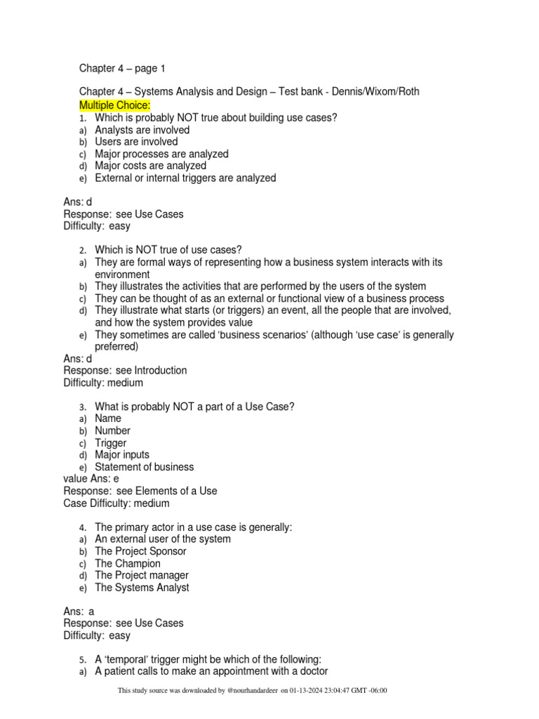 Ch4 System | PDF | Use Case | System