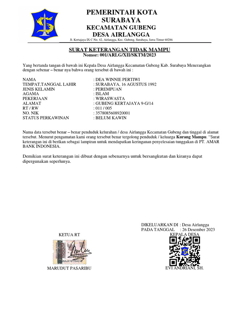 SKTM Dea Winnie Pertiwi | PDF