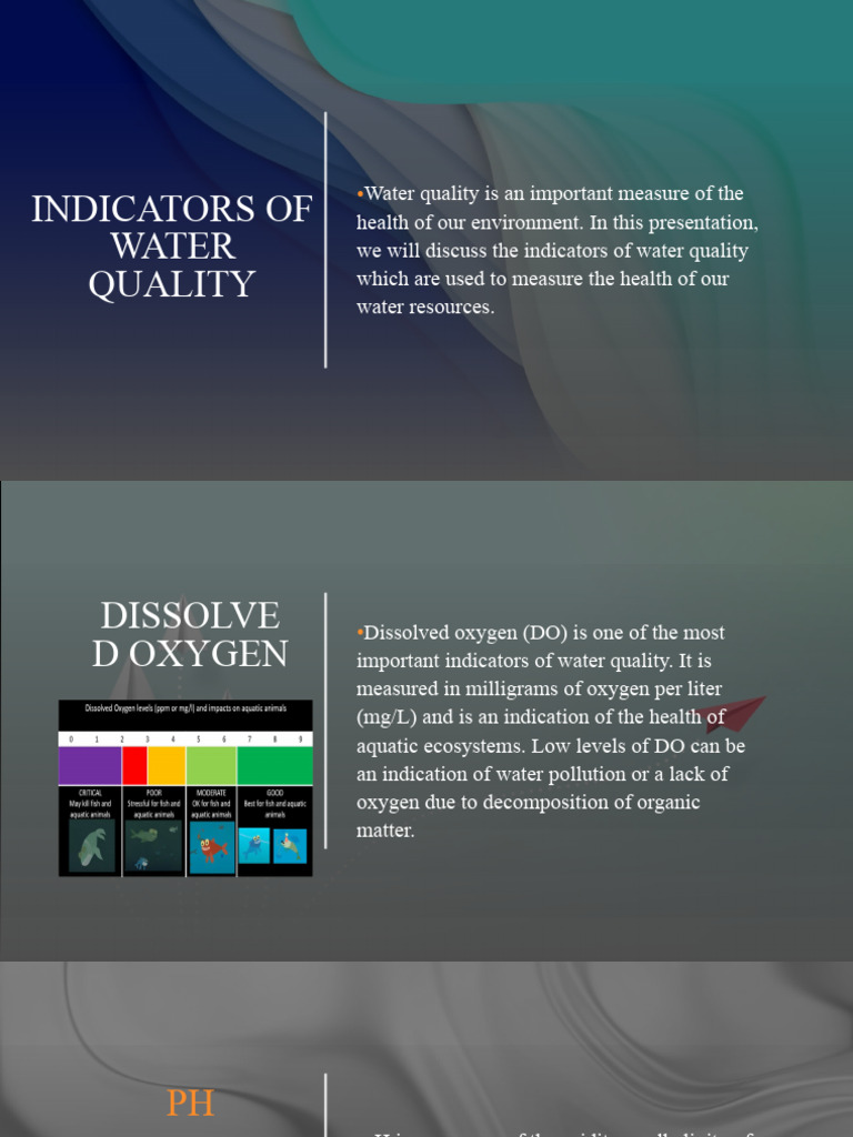 Indicators of Water Quality | PDF | Water Pollution | Water