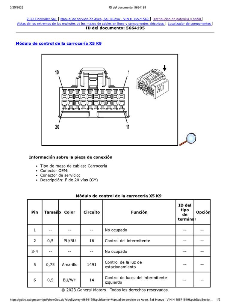 BCM X5 K9 (Gris) 20 Pines F | PDF