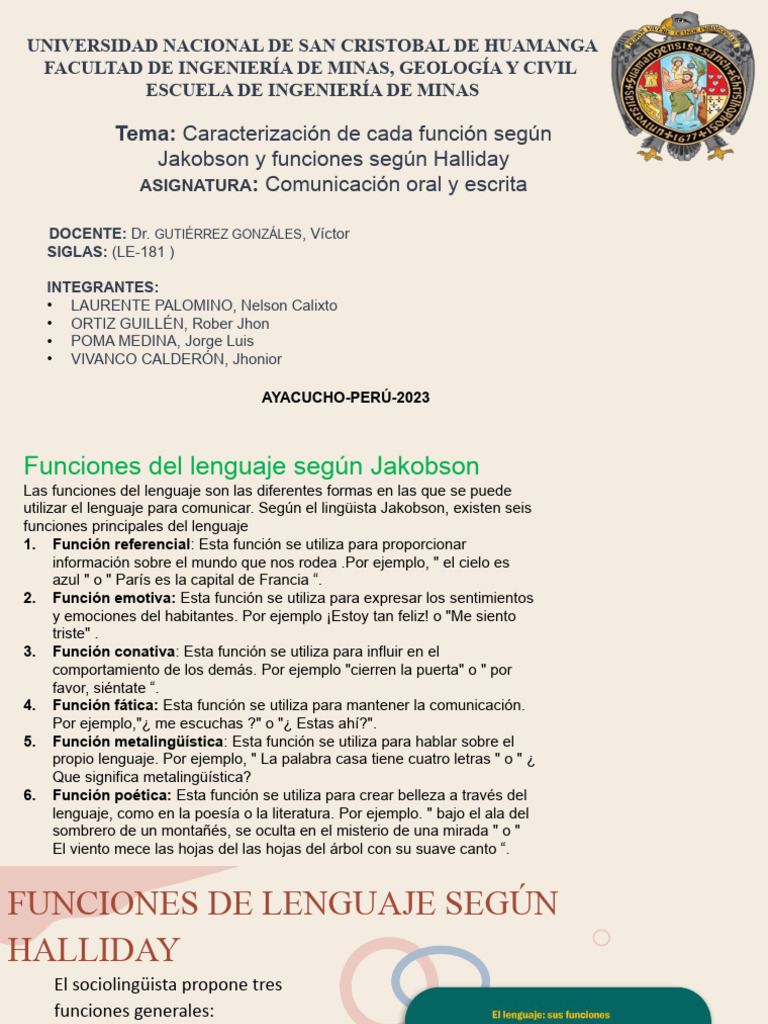 Funciones Del Lenguaje-Halliday (1) | PDF | Comunicación | Sociolingüística