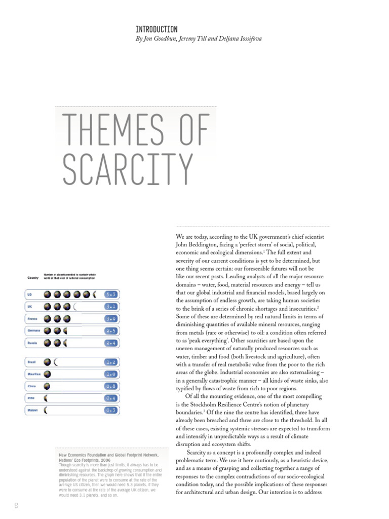 Themes of Scarcity | PDF | Economics | Capitalism