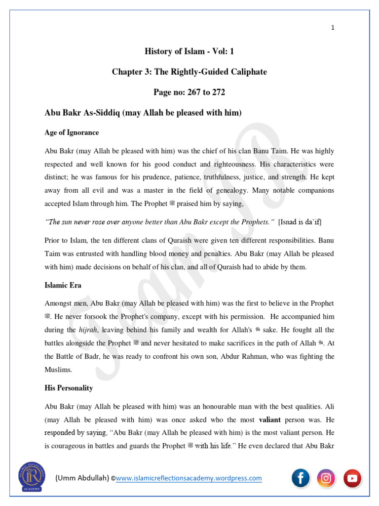 History of Islam Summary pg.267 272 | PDF | Muhammad | Religious Faiths