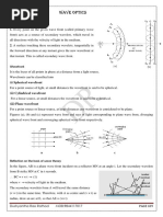Wave Optics Derivations Overview | PDF | Maxima And Minima | Light
