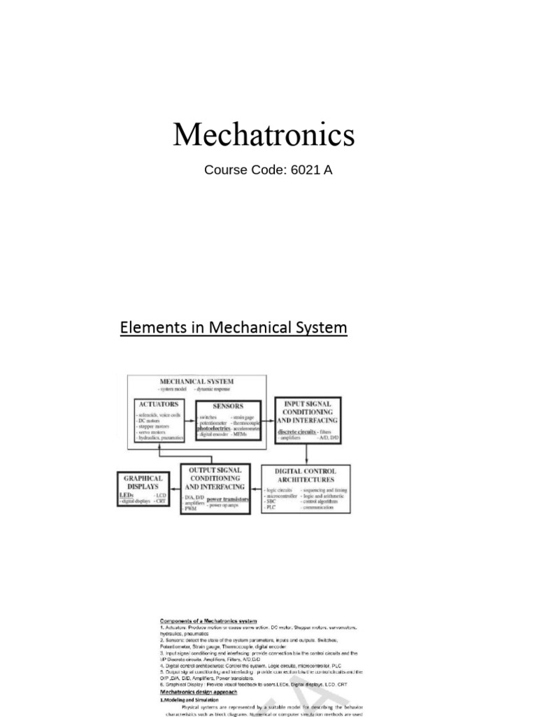 Mechatronics: Thermistors & Thermocouples | PDF