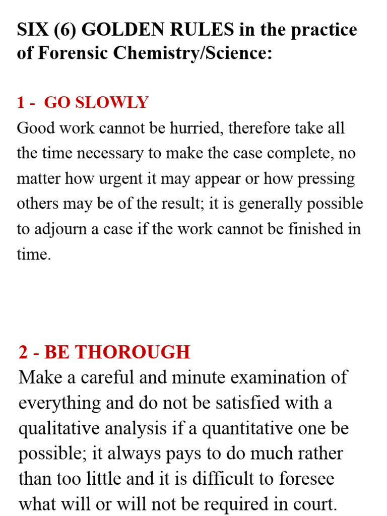 Thge 6 Golden Rules | PDF | Science & Mathematics