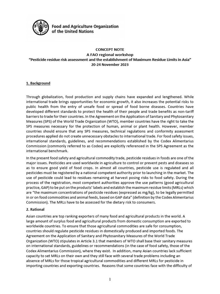 Concept Note - Tentative Agenda - Regional Workshop On PR Risk ...