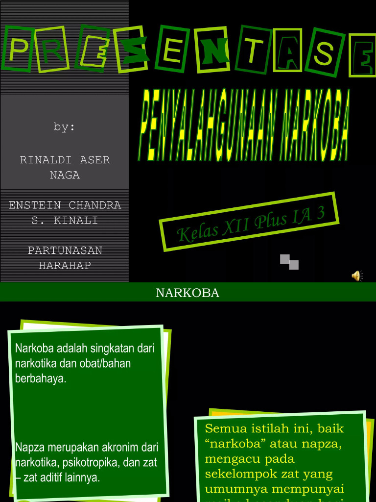 Presentasi Penyalahgunaan Narkoba | PDF