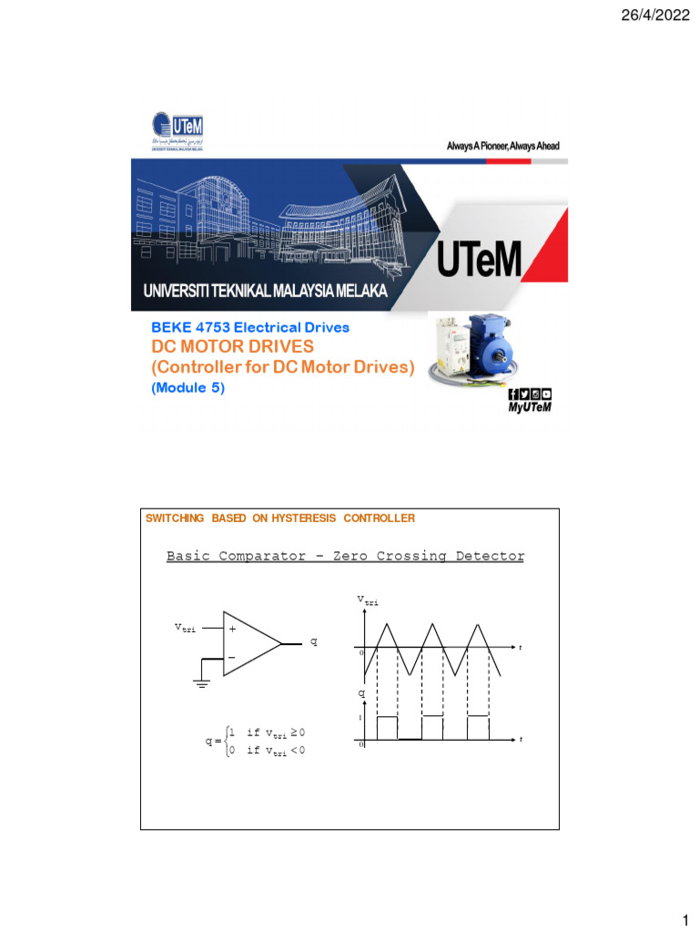 Module 5 - Controller For DC Motor Drives | PDF