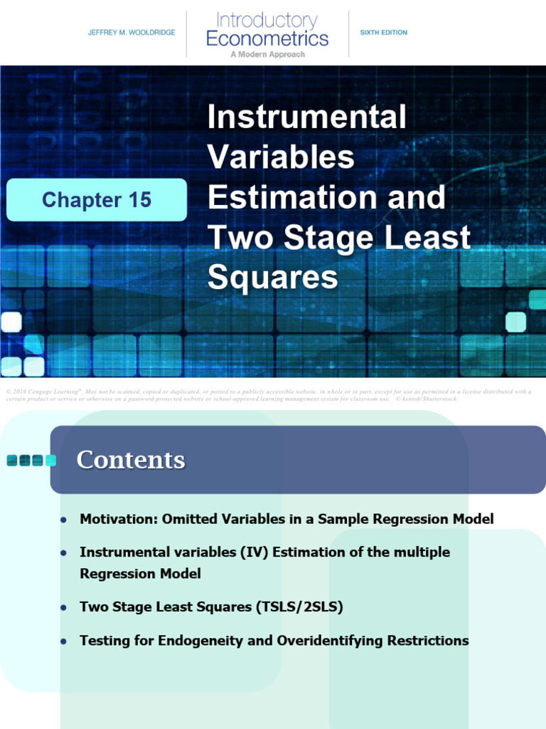 CH - 15 - Wooldridge - 6e - PPT - Updated 190403 | PDF
