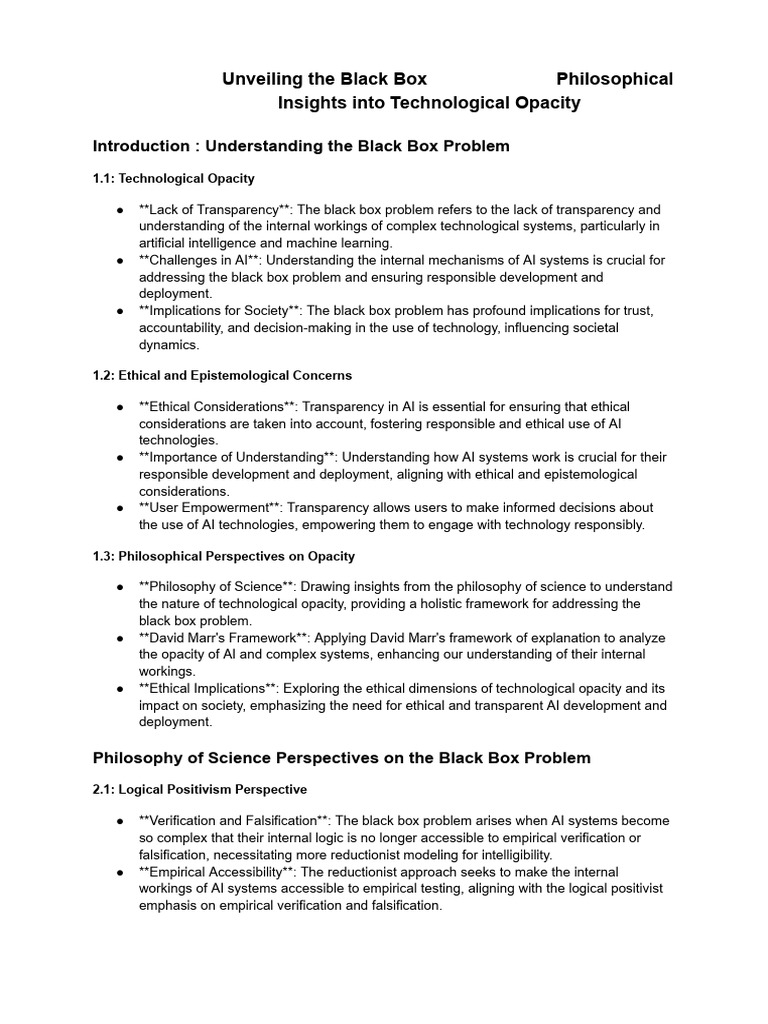 Understanding the Black Box Problem-2 | PDF | Intelligence (AI ... Understanding the Black Box Problem-2 | PDF | Intelligence (AI ...