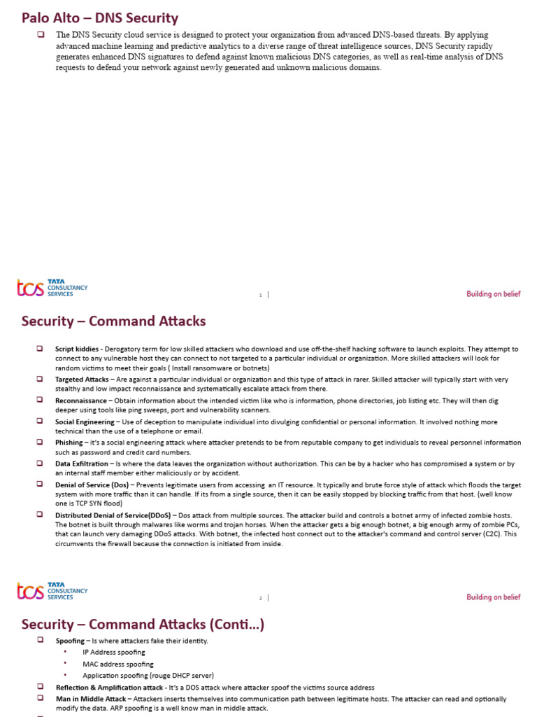 Palo DNS Security | PDF | Denial Of Service Attack | Firewall (Computing)