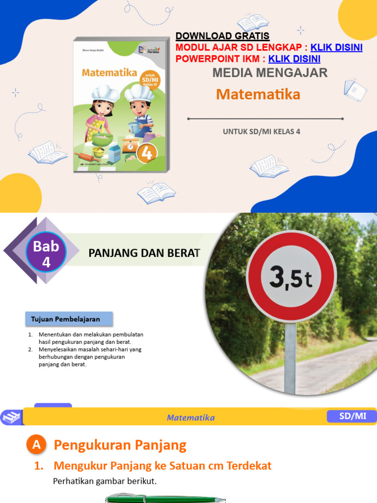 PPT Bab 4 Panjang dan Berat | PDF