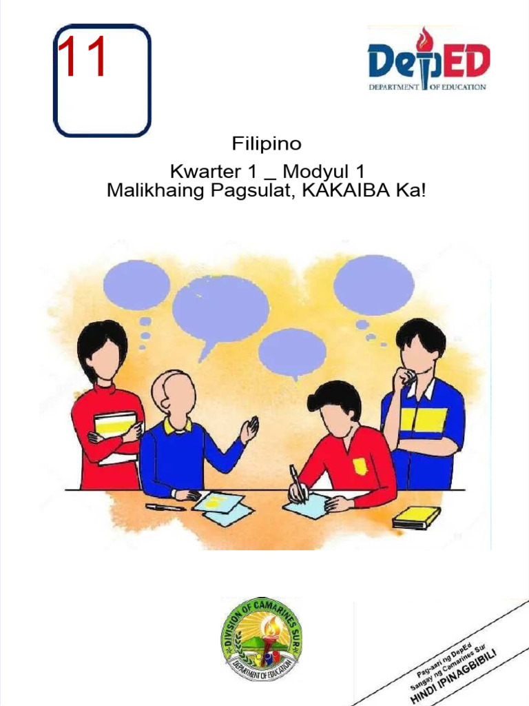 PDF Edited Filipino 11 Kwarter 1 Module 1 Malikhaing Pagsulat Kakaiba ...