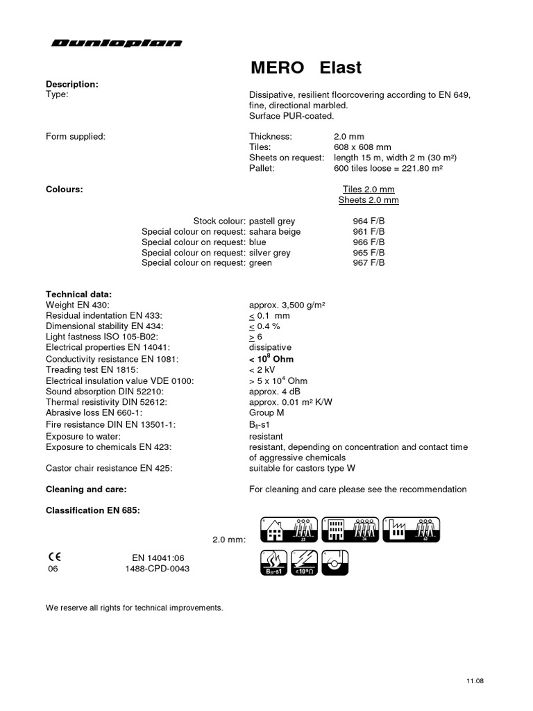 Datenblatt MERO-Elast Englisch | PDF