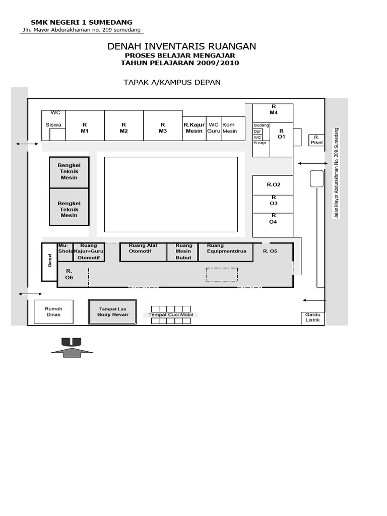 Denah Ruang Pembagian Rapot | PDF