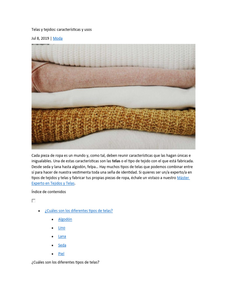 Telas y Tejidos | PDF | Fibra sintética | Seda artificial