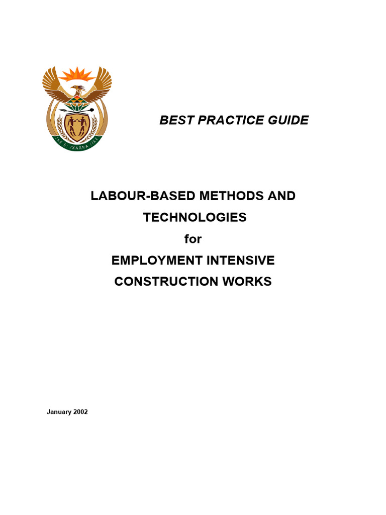 Labour-Based Construction Methods Guide | PDF | Procurement | Employment