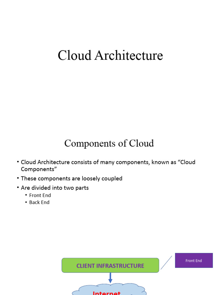 Cloud Architecture | PDF