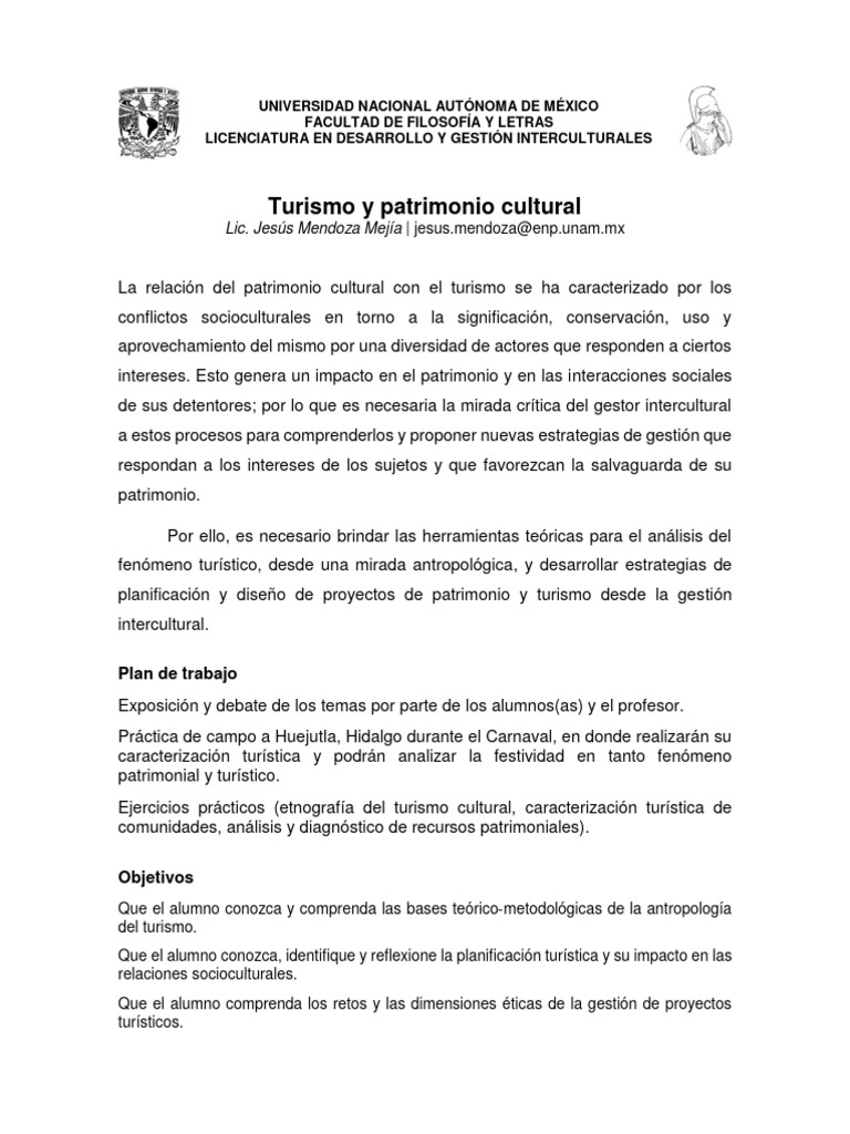 Gestión Intercultural del Turismo Cultural | PDF | Ciencias sociales