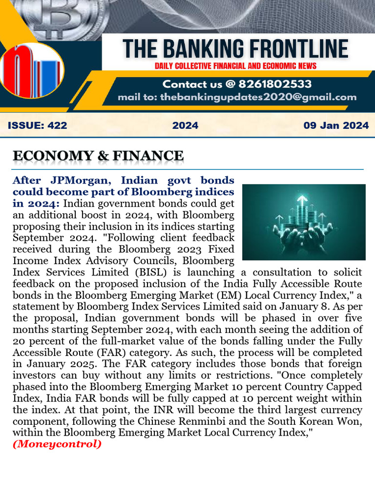 09.01.2024 - The Banking Frontline | PDF | Banks | Loans