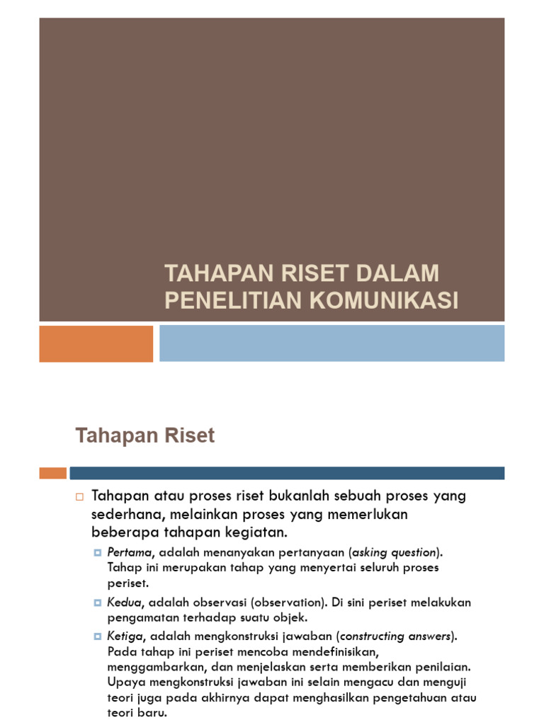 Prosedur Riset | PDF