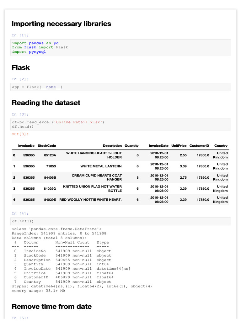 Online Reatil data | PDF | Information Technology | Data Management
