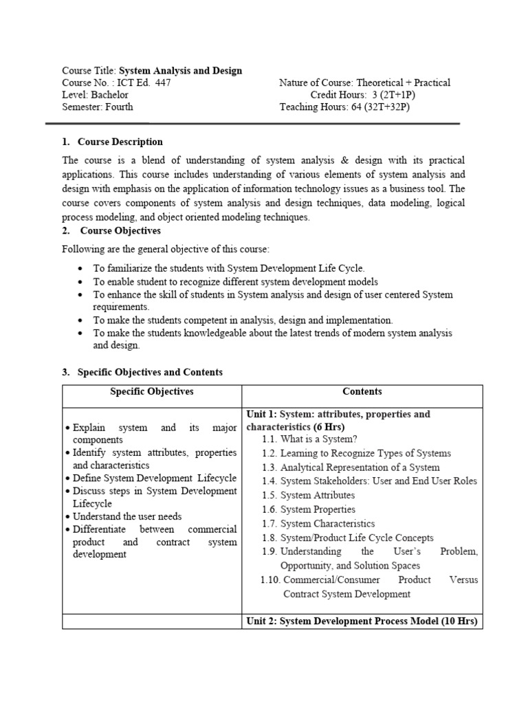 ICT Ed.447 - SAD Updated | PDF | System | Product Lifecycle