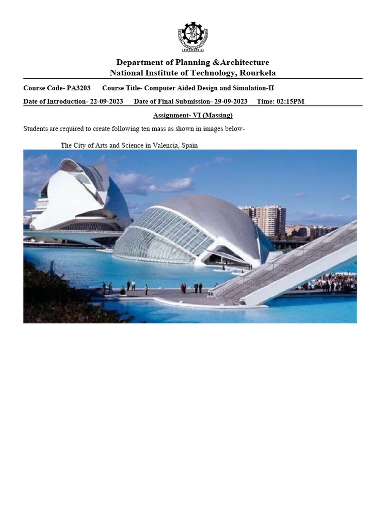 Assignment-VI Massing | PDF