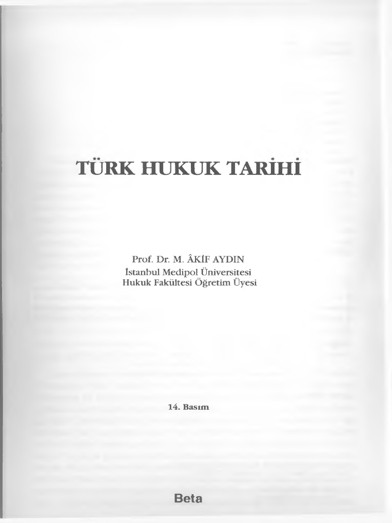 Turk Hukuk: Tarihi | PDF