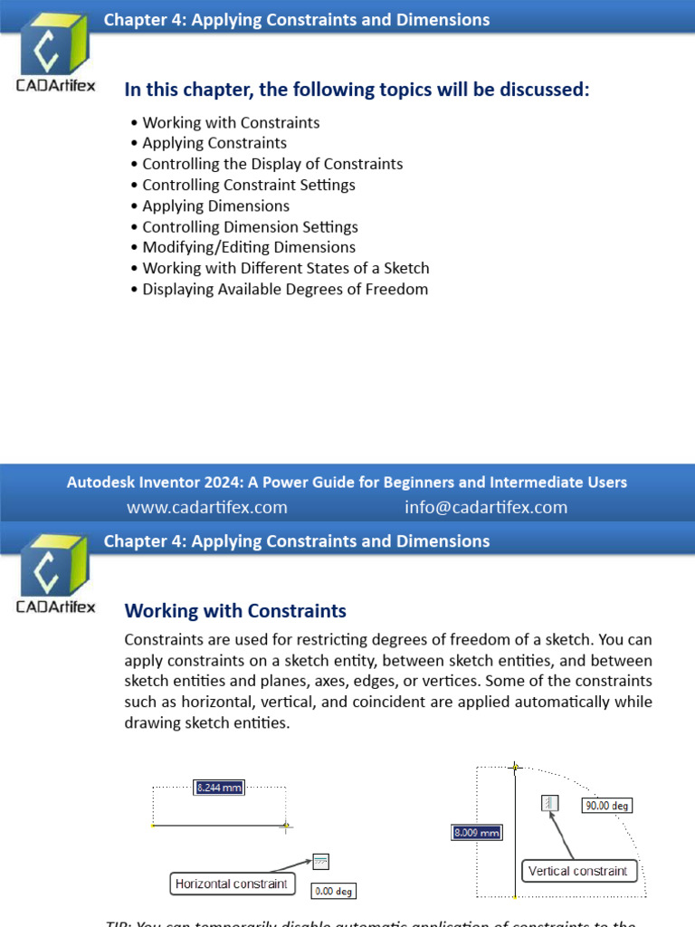 Applying Parallel Constraints in Inventor | PDF | 3 D Computer Graphics ...