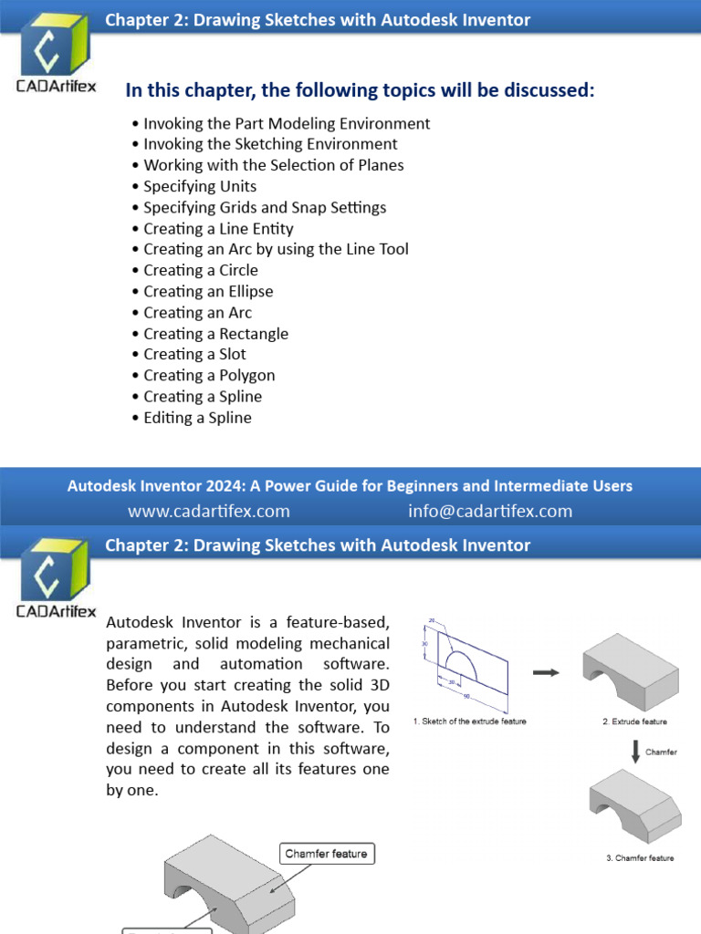 Chapter 2 - Drawing Sketches With Autodesk Inventor - 2024 | PDF ...