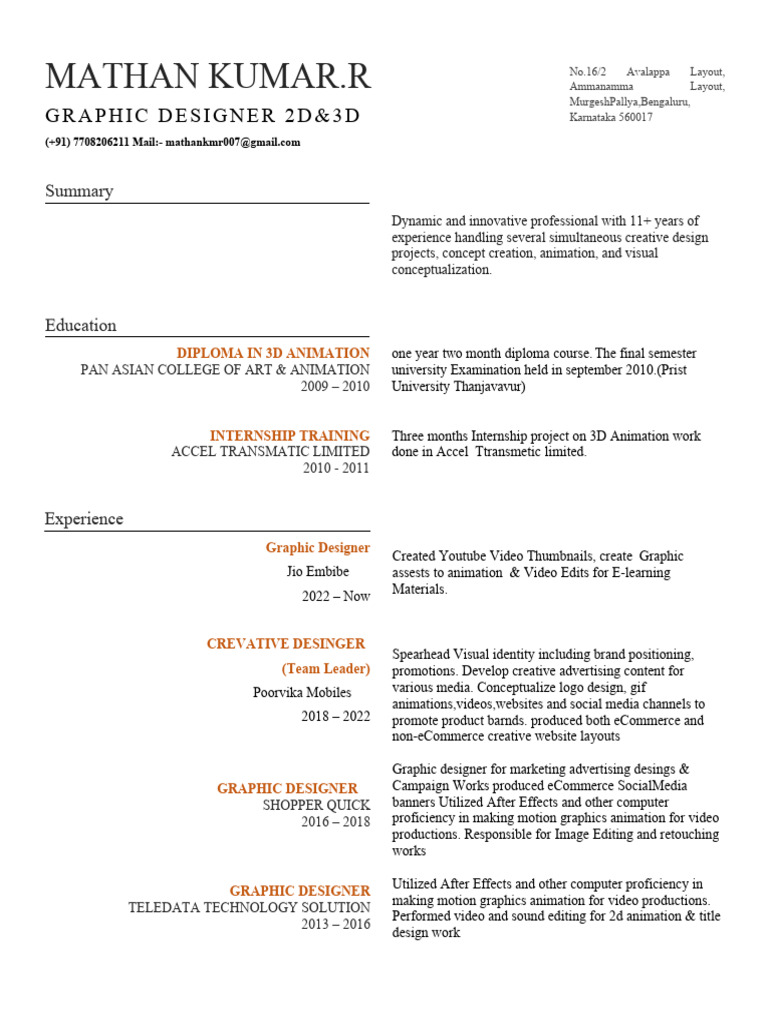 Mathan Kumar Graphic Designer | PDF | Graphics | Graphic Design