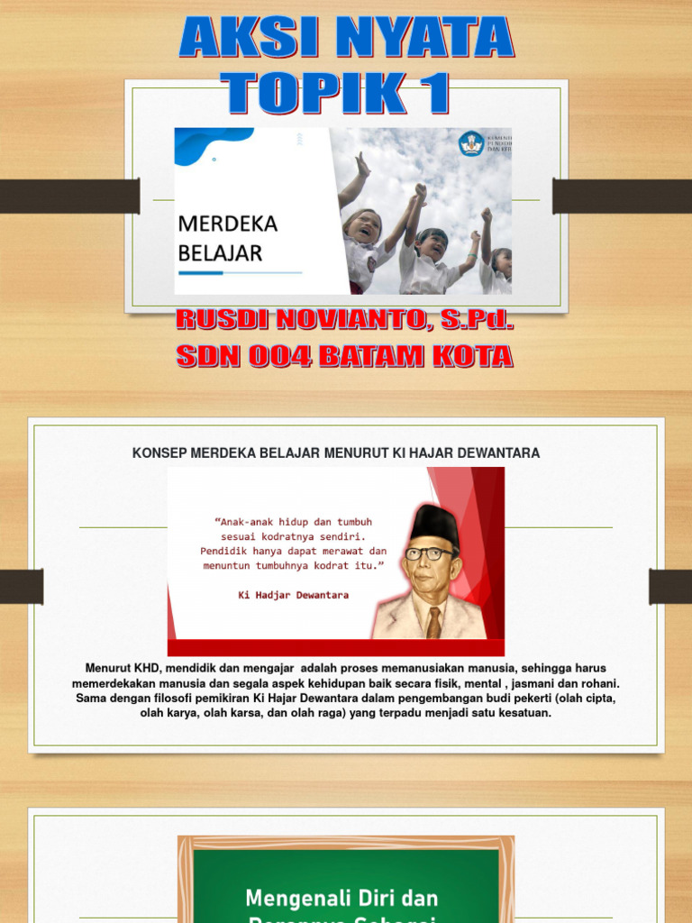 Aksi Nyata Topik 1 - Rusdi Novianto | PDF